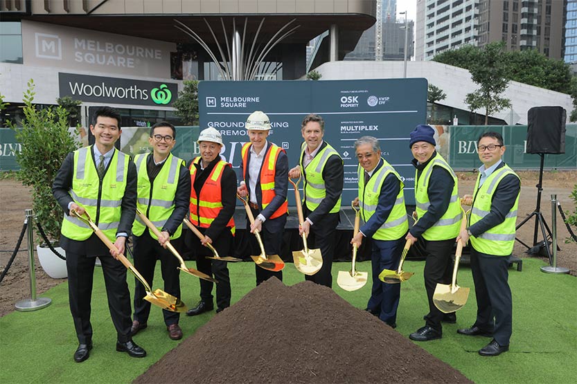 Construction under way on new Melbourne Square tower